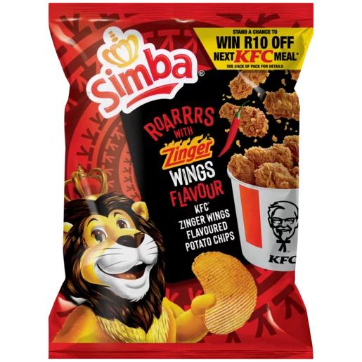 Simba KFC Zinger Wings Flavoured Potato Chips 120g - Check That!