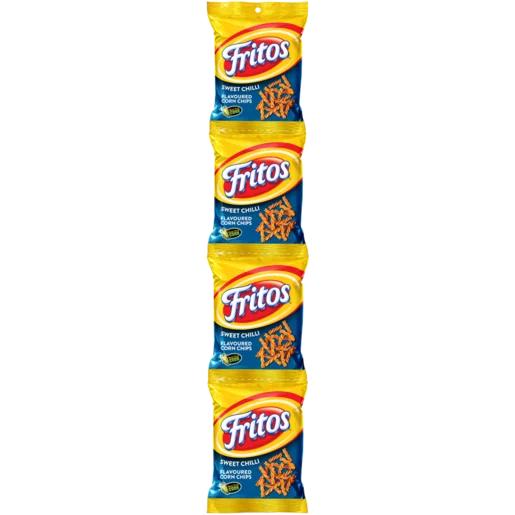Fritos Twists Sweet Chilli Flavoured Corn Chips 4 x 25g - Check That!