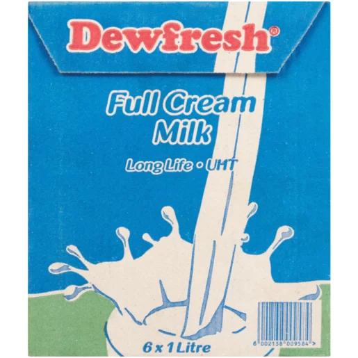 Dewfresh Long Life Full Cream Milk 6 x 1L - Check That!