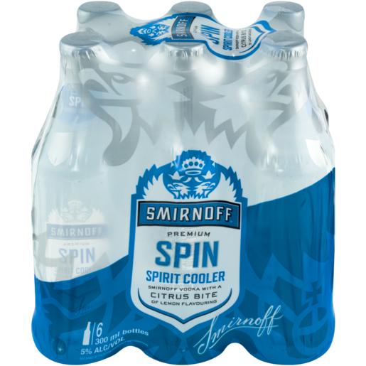 Smirnoff Spin Spirit Cooler Bottles 6 x 300ml - Check That!