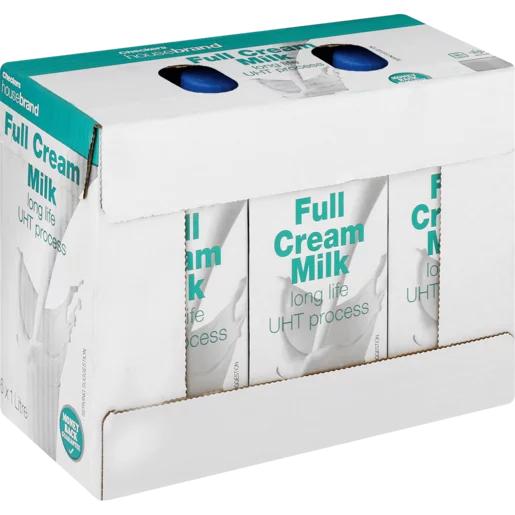 Checkers Housebrand UHT Full Cream Milk 6 x 1L - Check That!